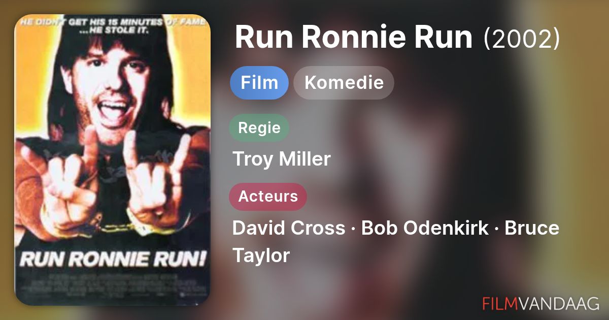 Run Ronnie Run (film, 2002) - FilmVandaag.nl
