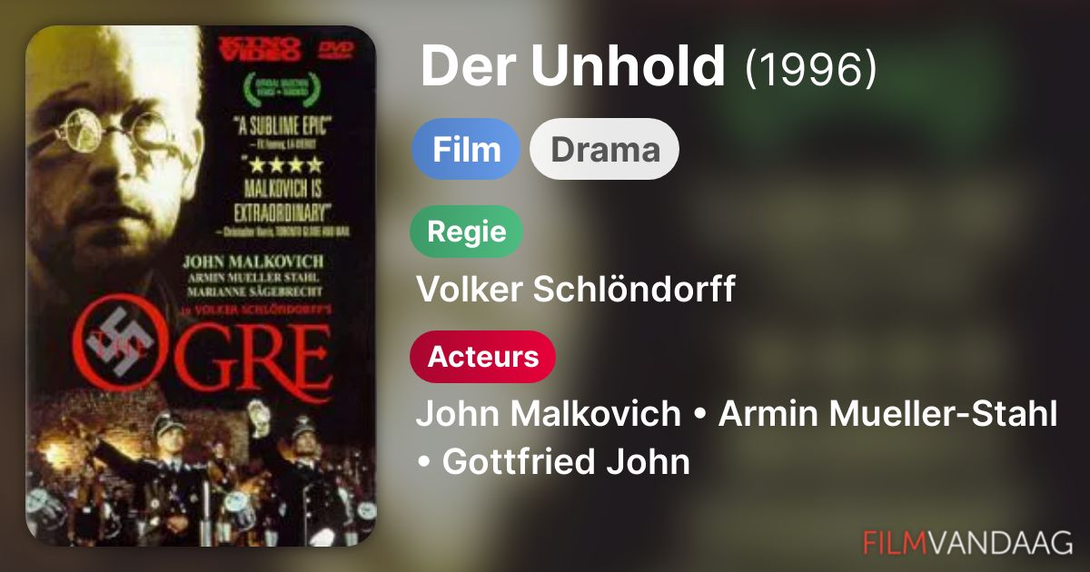 Der Unhold (film, 1996) - FilmVandaag.nl
