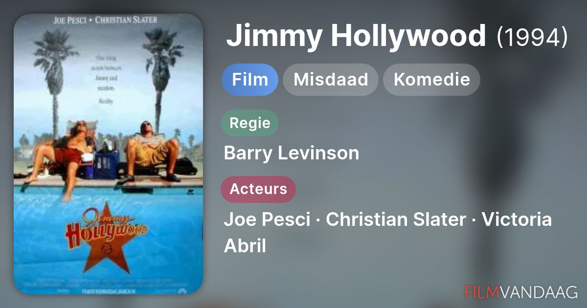 Jimmy Hollywood (film, 1994) - FilmVandaag.nl