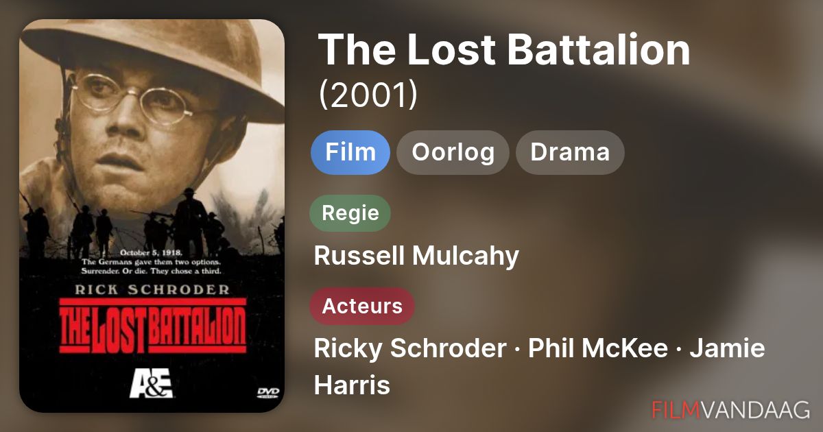The Lost Battalion (film, 2001) - FilmVandaag.nl