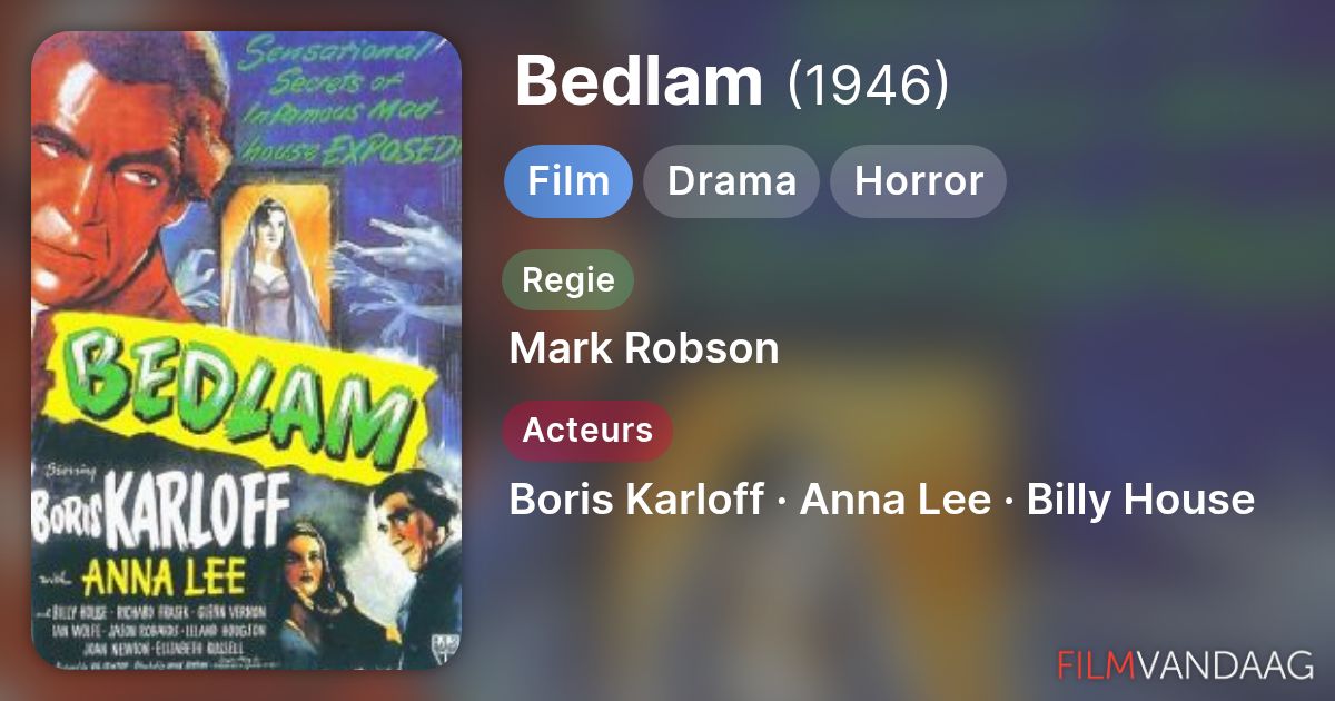 Bedlam (film, 1946) - FilmVandaag.nl