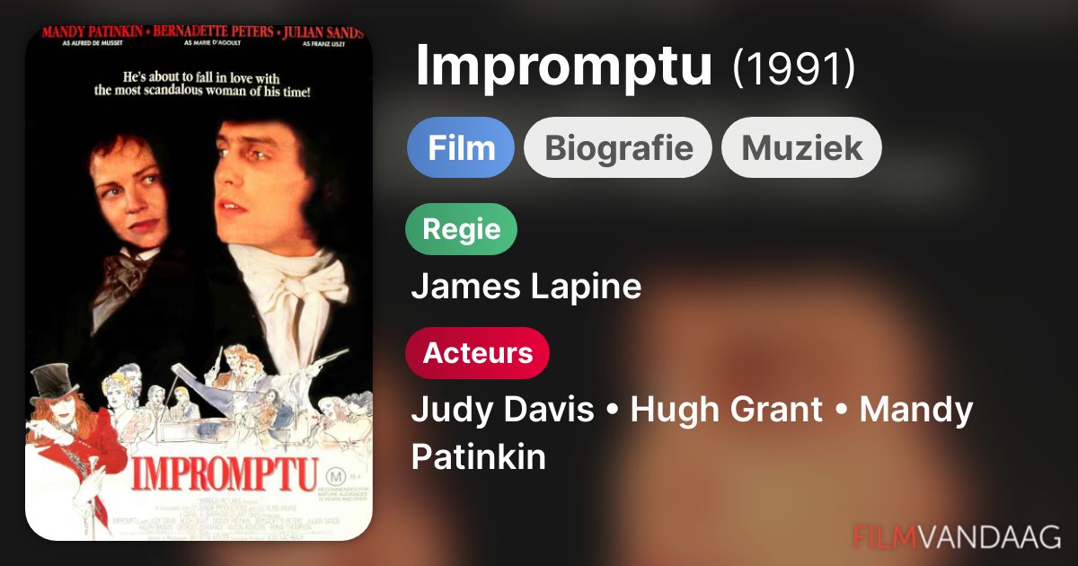 Impromptu (film, 1991) - FilmVandaag.nl