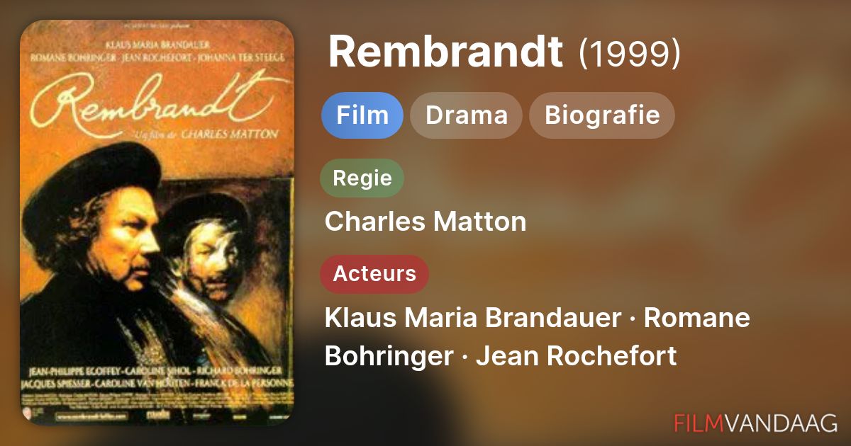 Rembrandt (film, 1999) - FilmVandaag.nl