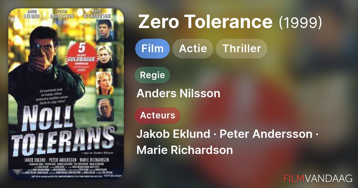 Zero Tolerance (film, 1999) - FilmVandaag.nl