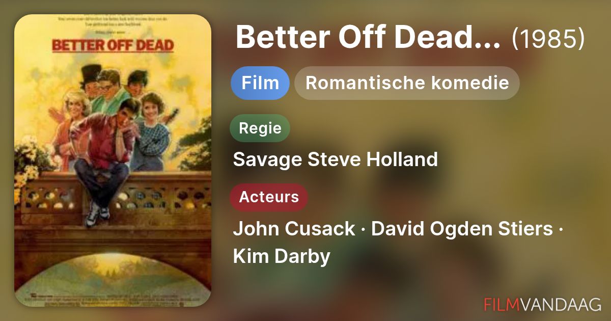 Better Off Dead... (film, 1985) - FilmVandaag.nl