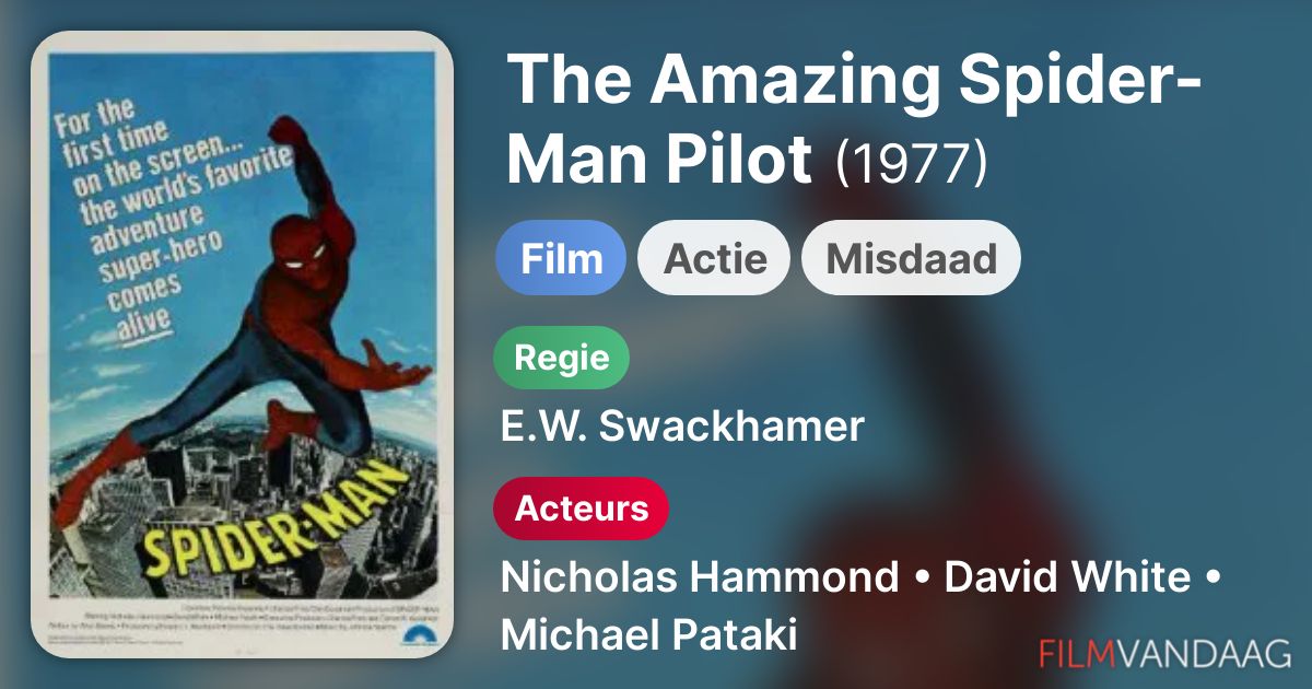 The Amazing Spider-Man Pilot (film, 1977) - FilmVandaag.nl