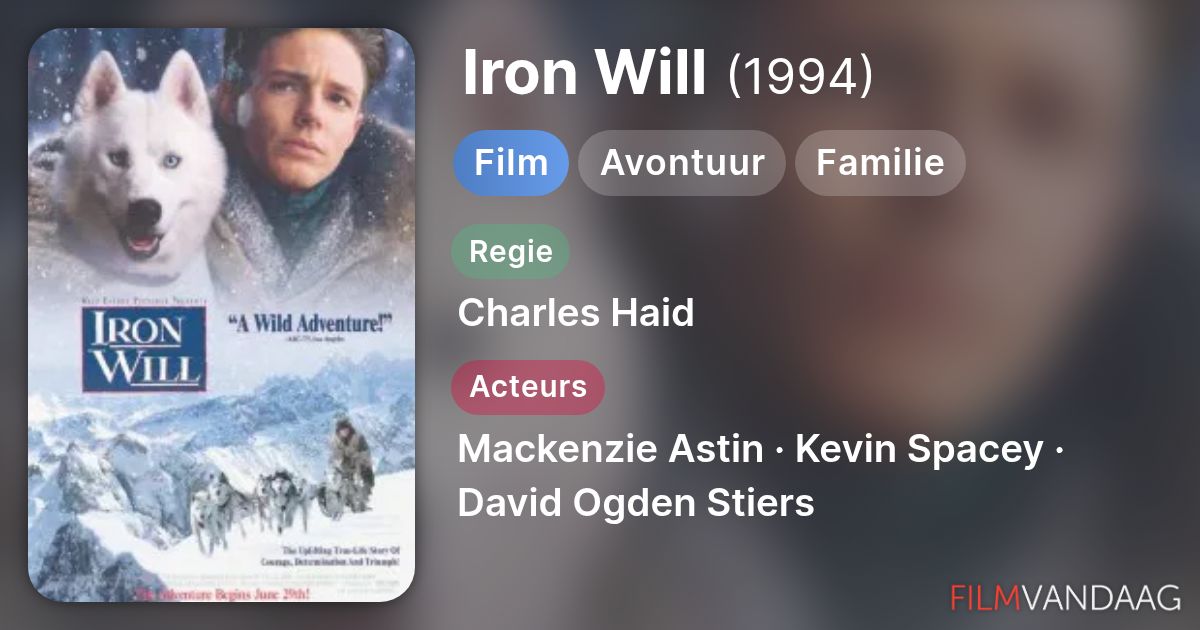 Iron Will (film, 1994) - FilmVandaag.nl