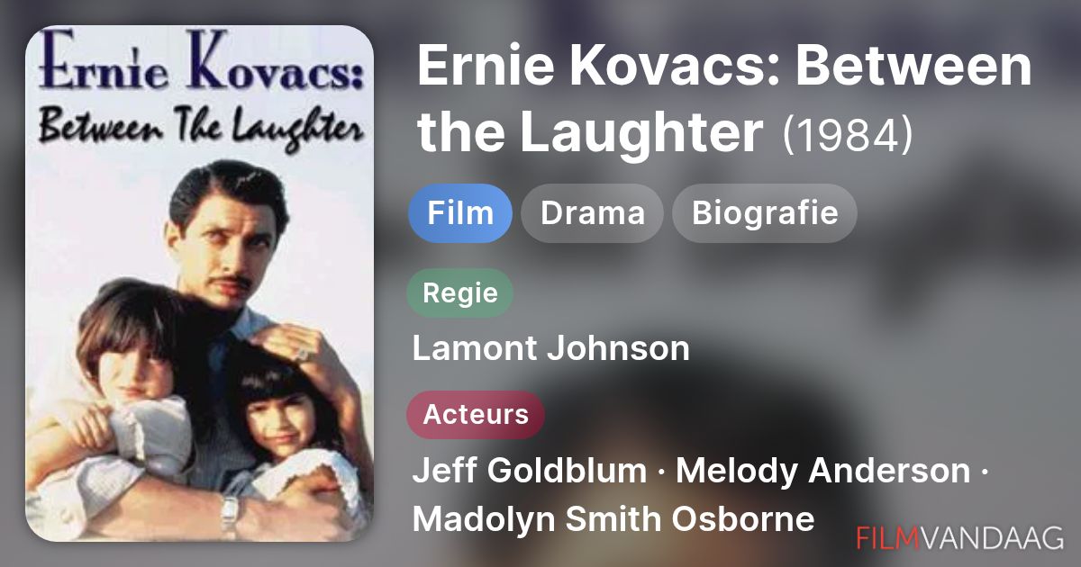 Ernie Kovacs Between The Laughter Film 1984 Filmvandaag Nl