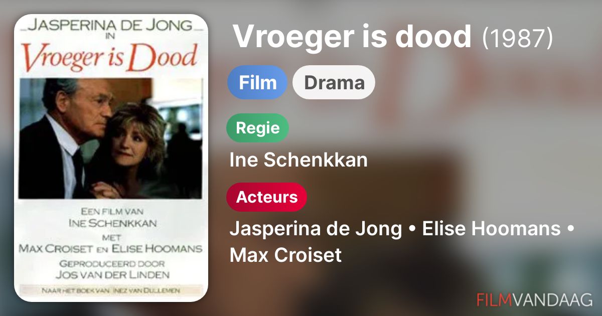 Vroeger is dood (film, 1987) - FilmVandaag.nl