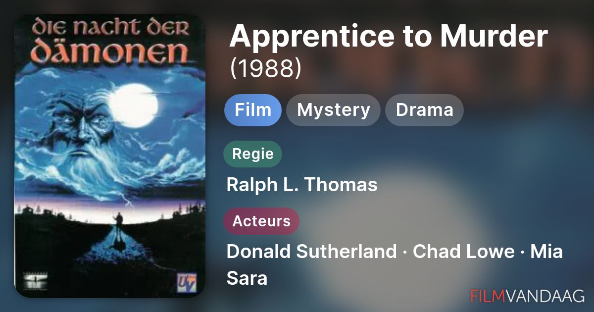 Apprentice to Murder (film, 1988) - FilmVandaag.nl