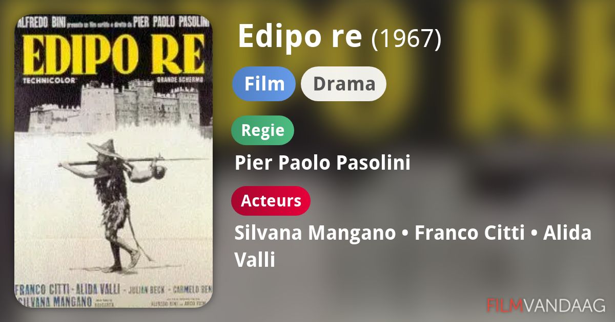 Edipo re (film, 1967) - FilmVandaag.nl