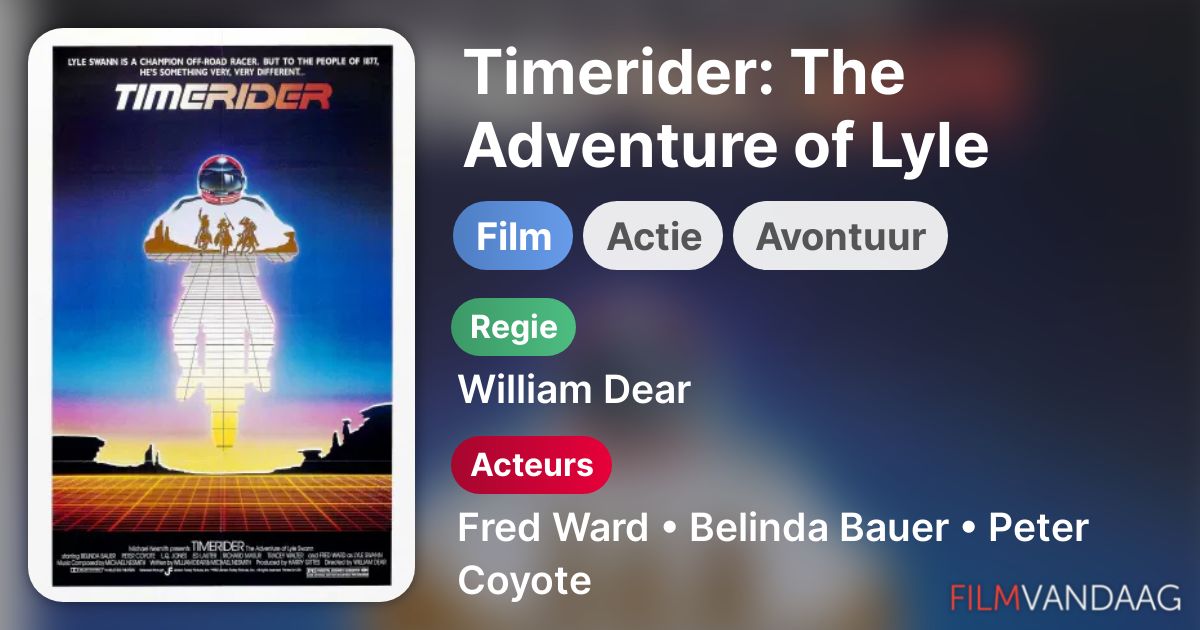 Timerider: The Adventure of Lyle Swann (film, 1982) - FilmVandaag.nl