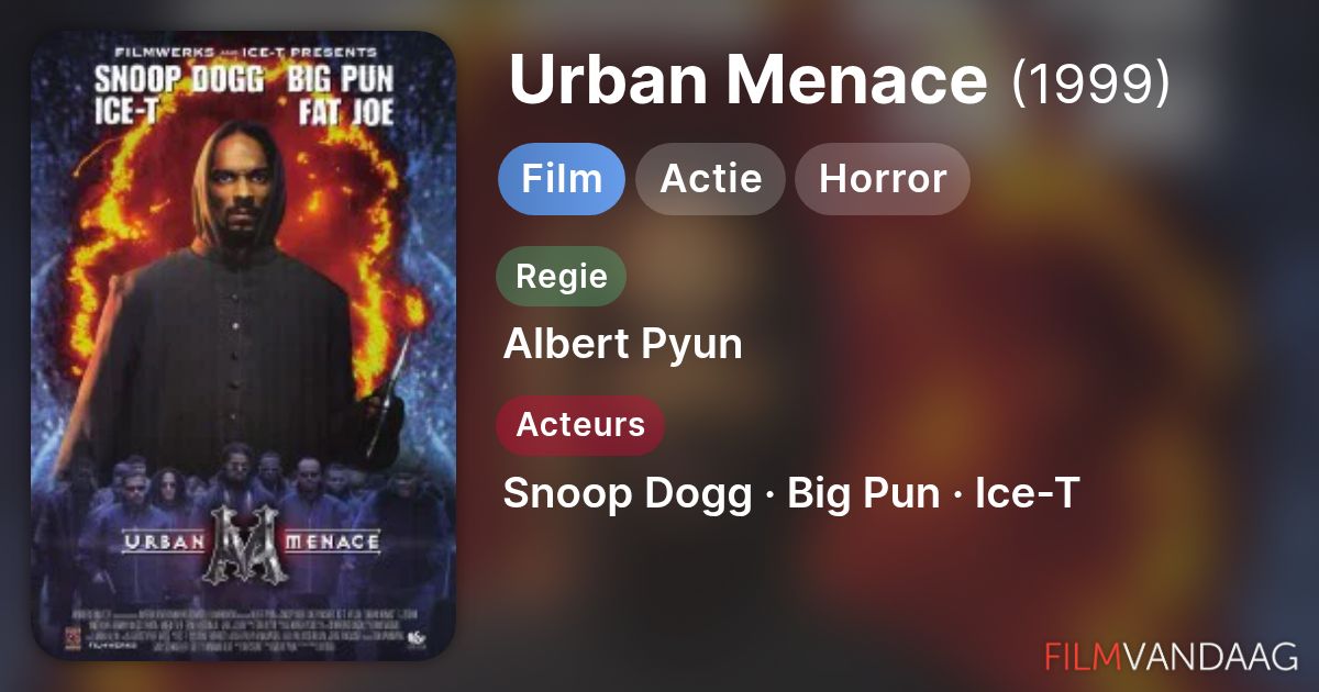 Urban Menace (film, 1999) - FilmVandaag.nl