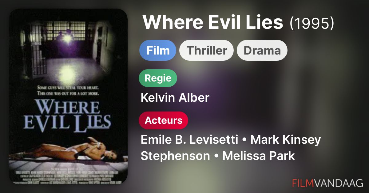 Where Evil Lies (film, 1995) - FilmVandaag.nl