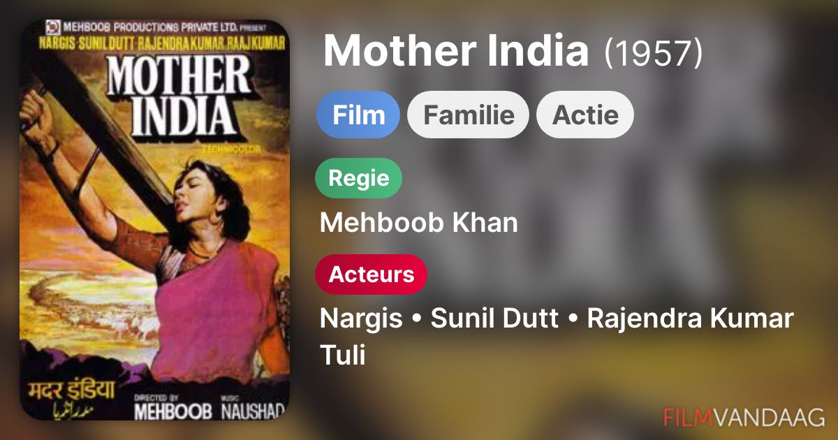 Mother India (film, 1957) - FilmVandaag.nl