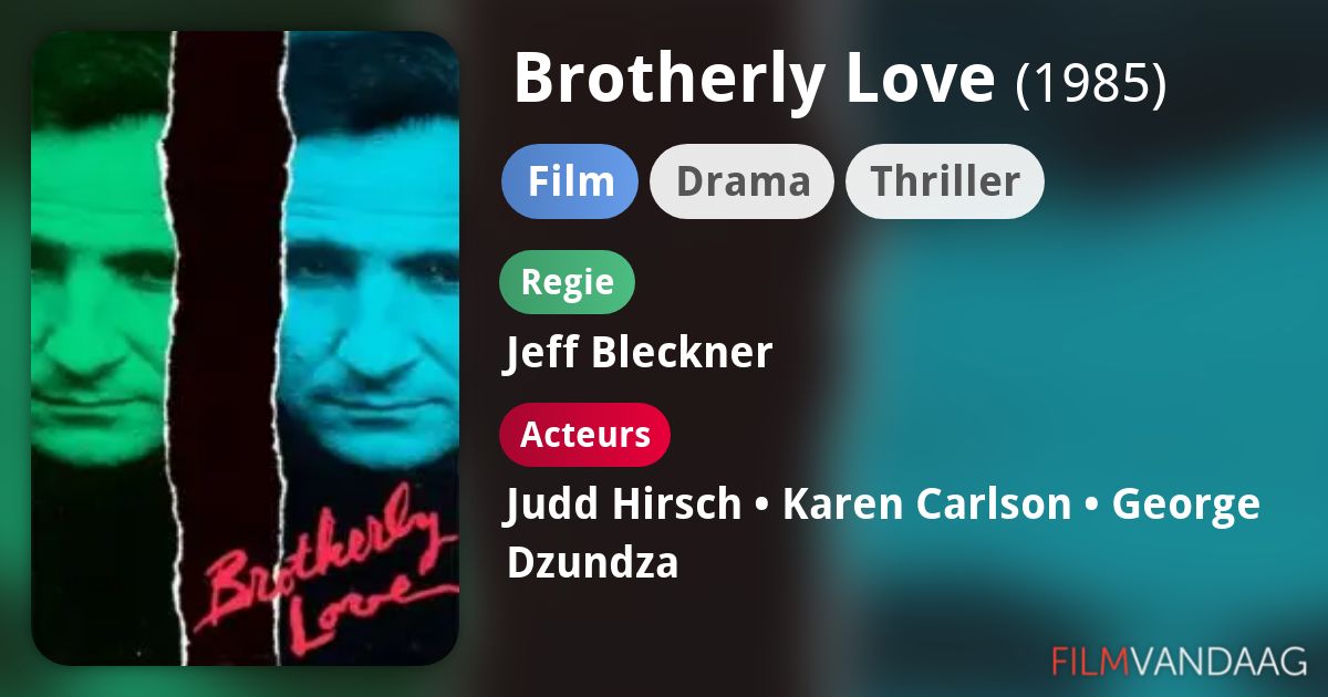 Brotherly Love (film, 1985) - FilmVandaag.nl