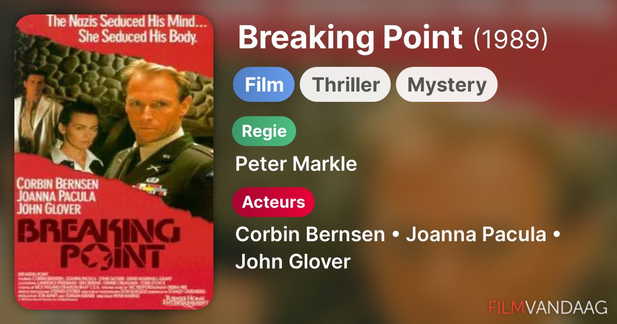 Breaking Point (film, 1989) - FilmVandaag.nl