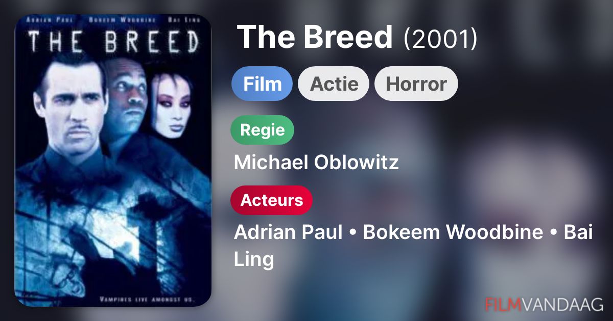 The Breed (film, 2001) - FilmVandaag.nl