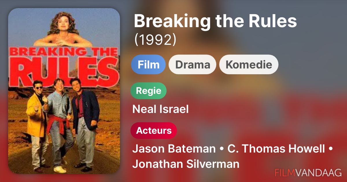 Breaking the Rules (film, 1992) - FilmVandaag.nl