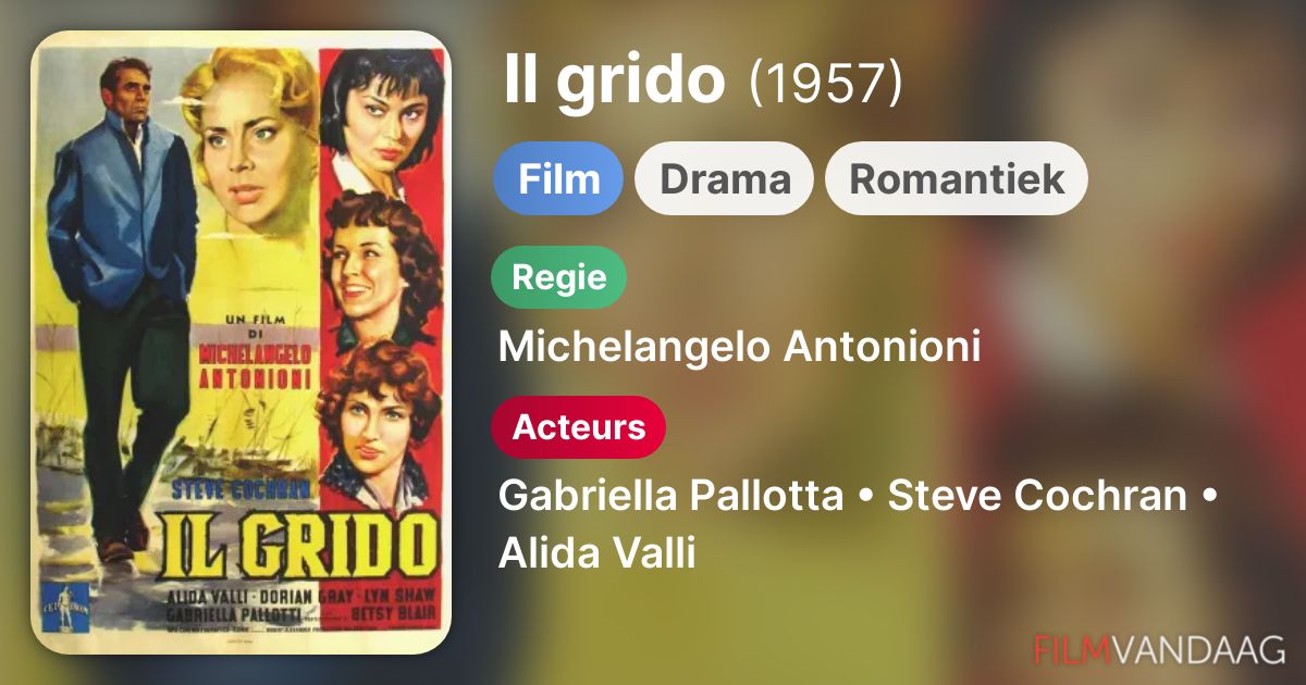 Il grido (film, 1957) - FilmVandaag.nl
