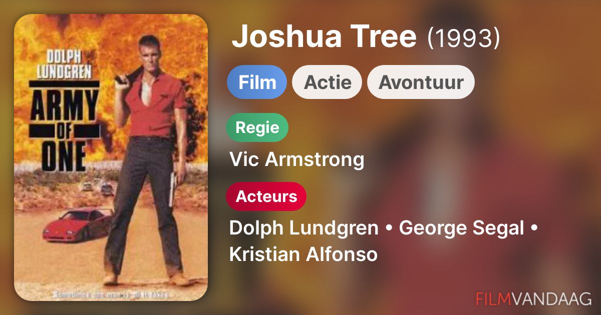 Joshua Tree (film, 1993) - FilmVandaag.nl
