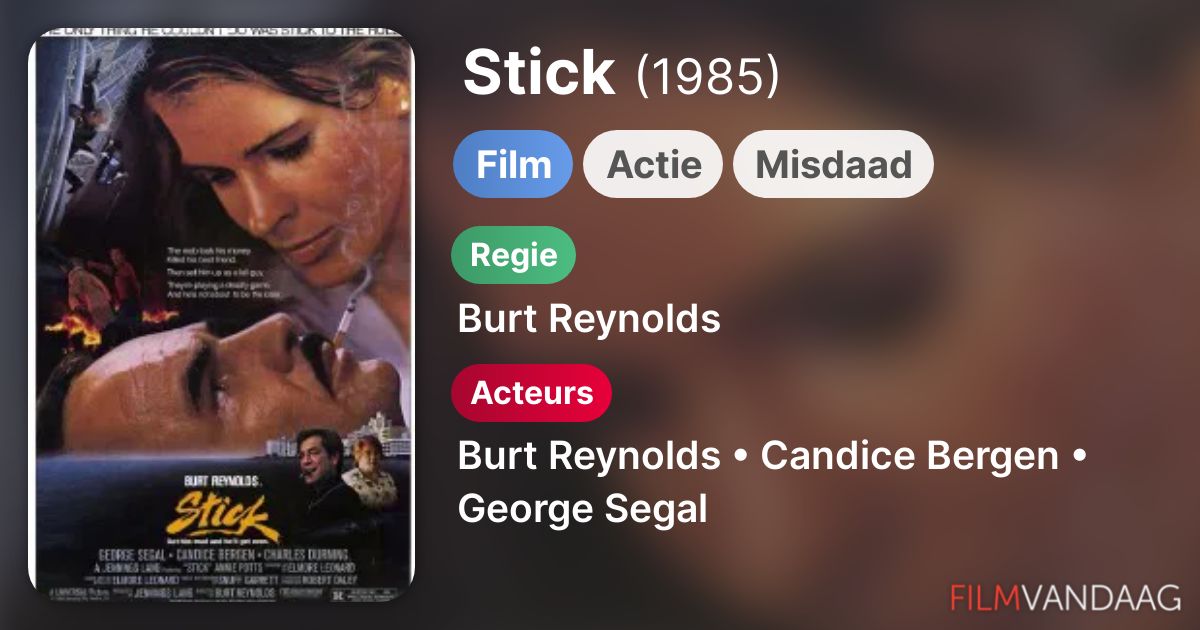 Stick (film, 1985) - FilmVandaag.nl
