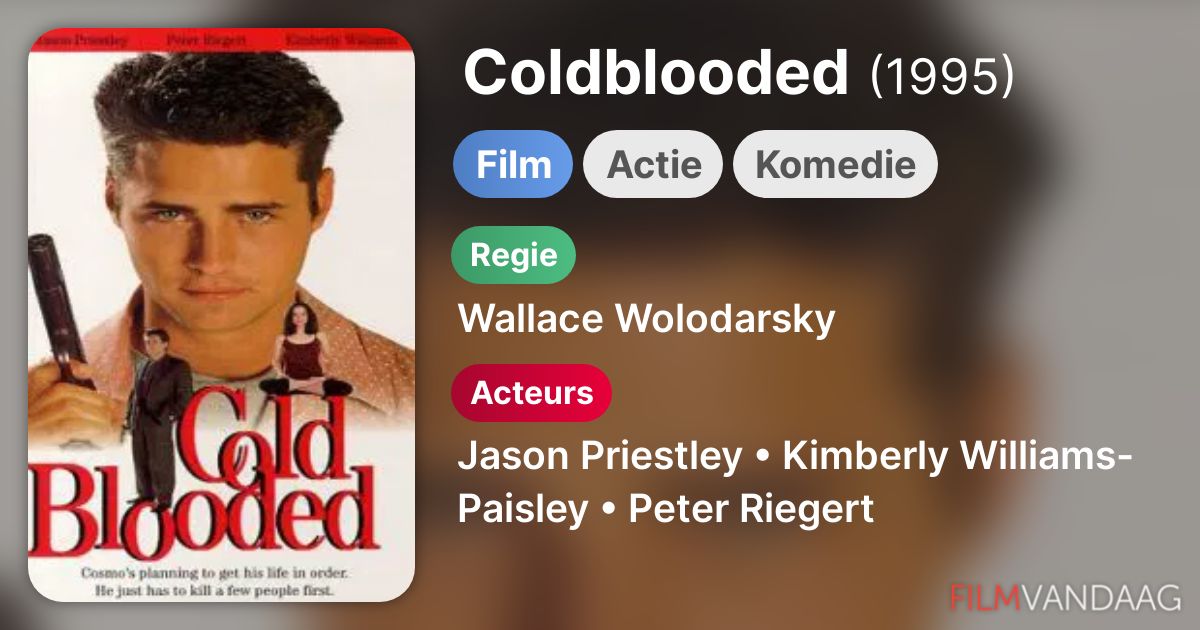 Alle acteurs in Coldblooded (film, 1995) - FilmVandaag.nl