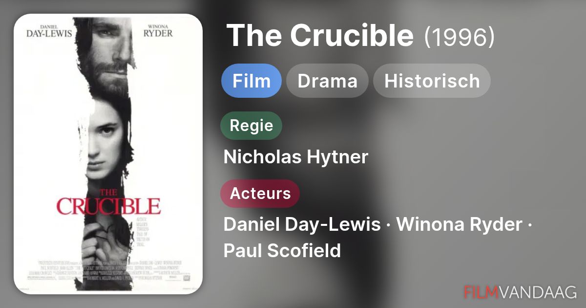 The Crucible (film, 1996) - FilmVandaag.nl