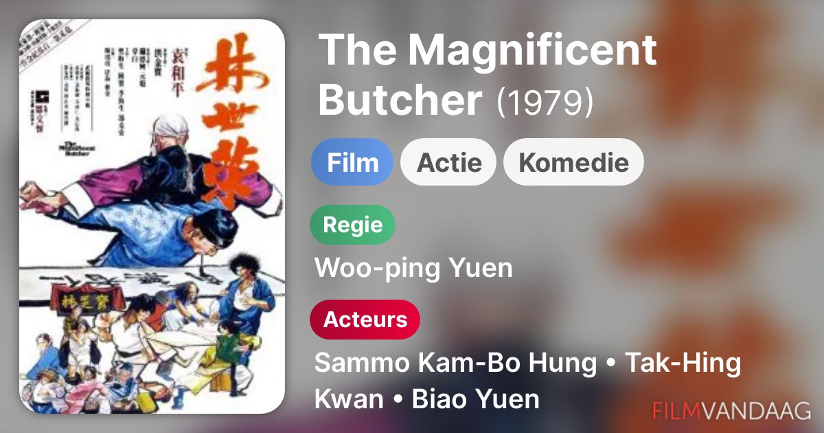 The Magnificent Butcher (film, 1979) Nu Online Kijken - FilmVandaag.nl