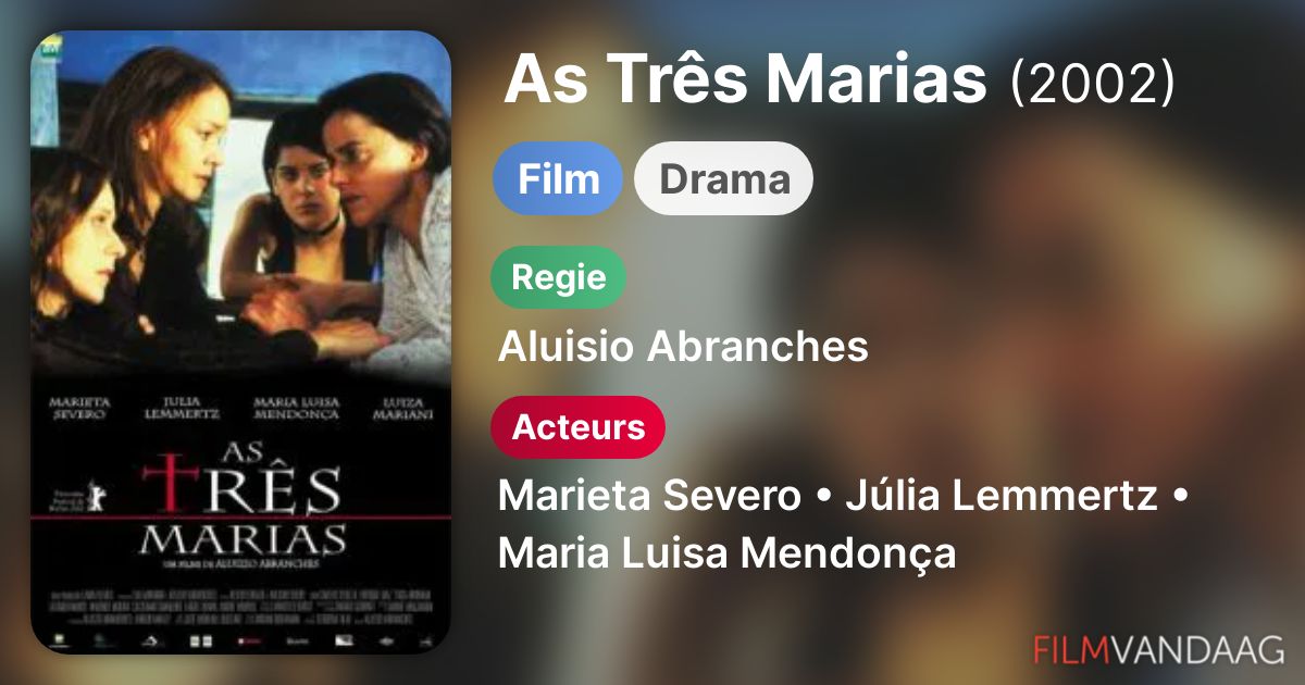 As Três Marias (film, 2002) - FilmVandaag.nl