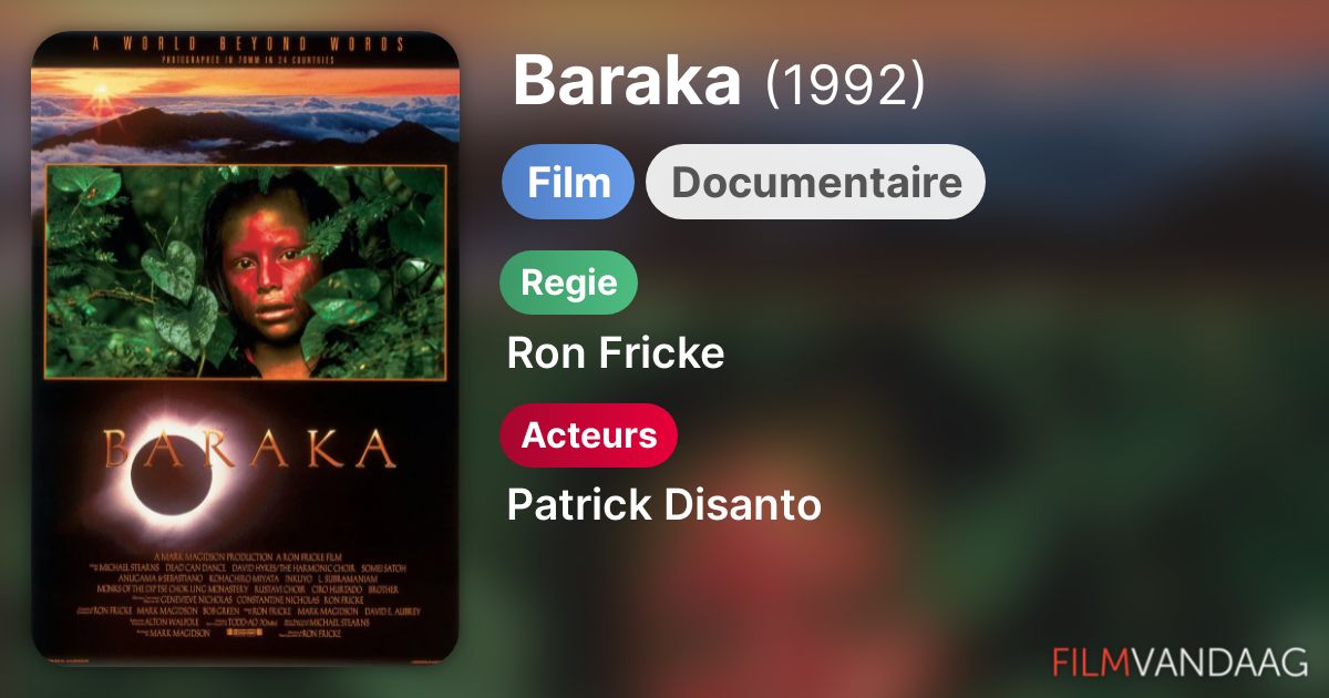 Baraka (film, 1992) - FilmVandaag.nl