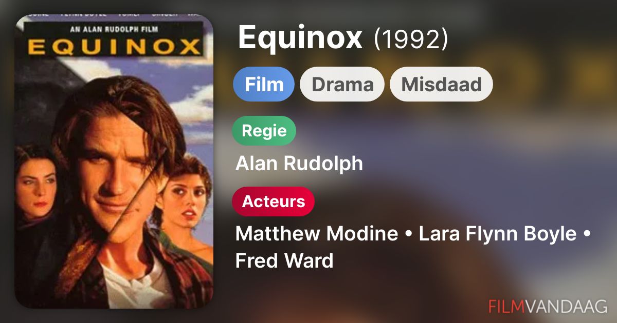 Equinox (film, 1992) - FilmVandaag.nl