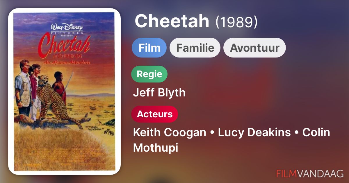 Cheetah (film, 1989) - FilmVandaag.nl