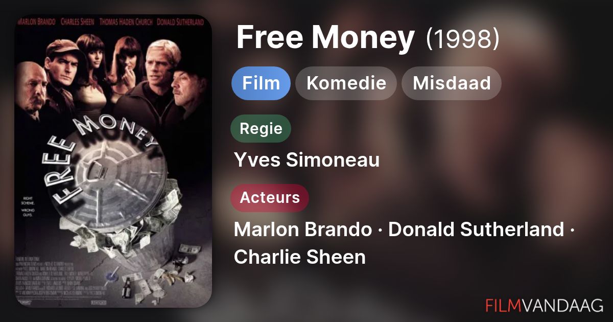 Free Money (film, 1998) kopen op dvd of blu-ray - FilmVandaag.nl