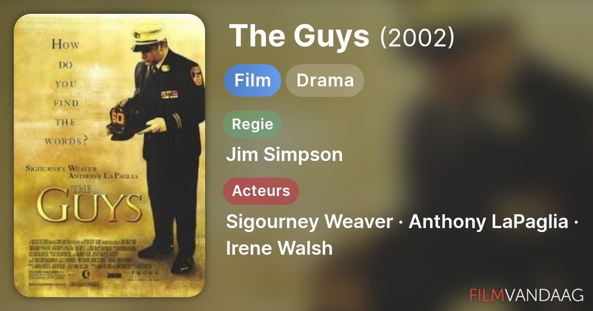 The Guys (film, 2002) - FilmVandaag.nl