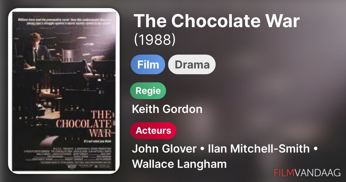 The Chocolate War (film, 1988) - FilmVandaag.nl