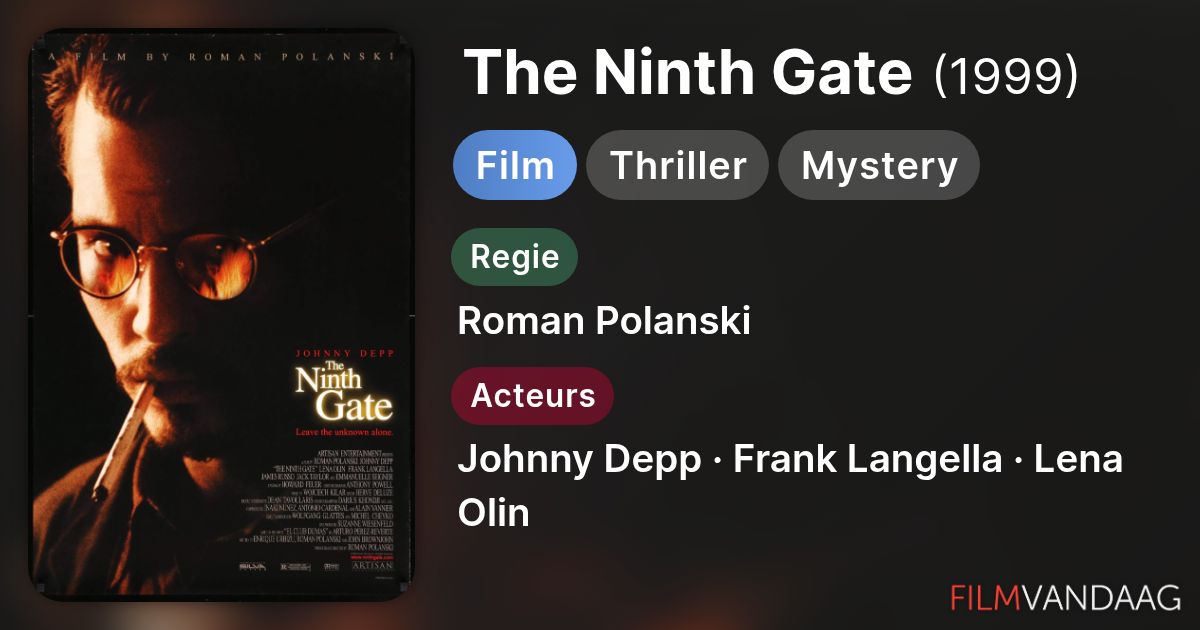 The Ninth Gate (film, 1999) - FilmVandaag.nl