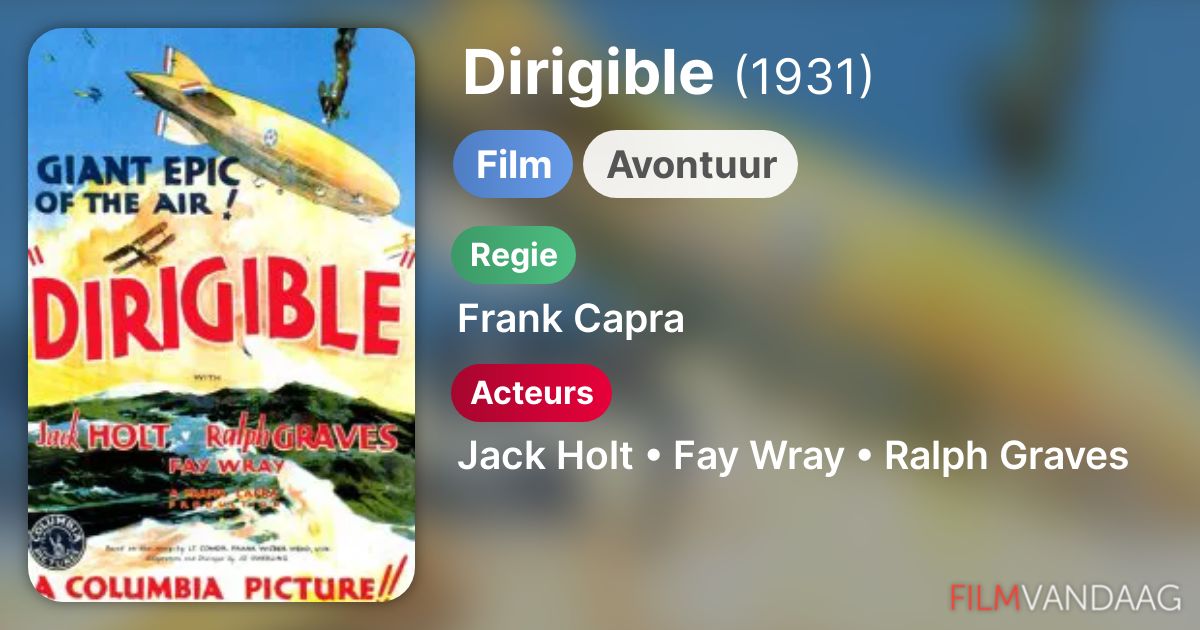 Dirigible (film, 1931) - FilmVandaag.nl