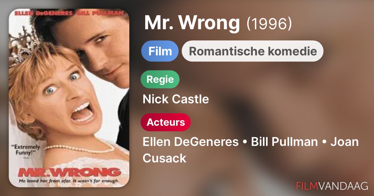 Mr. Wrong (film, 1996) - FilmVandaag.nl