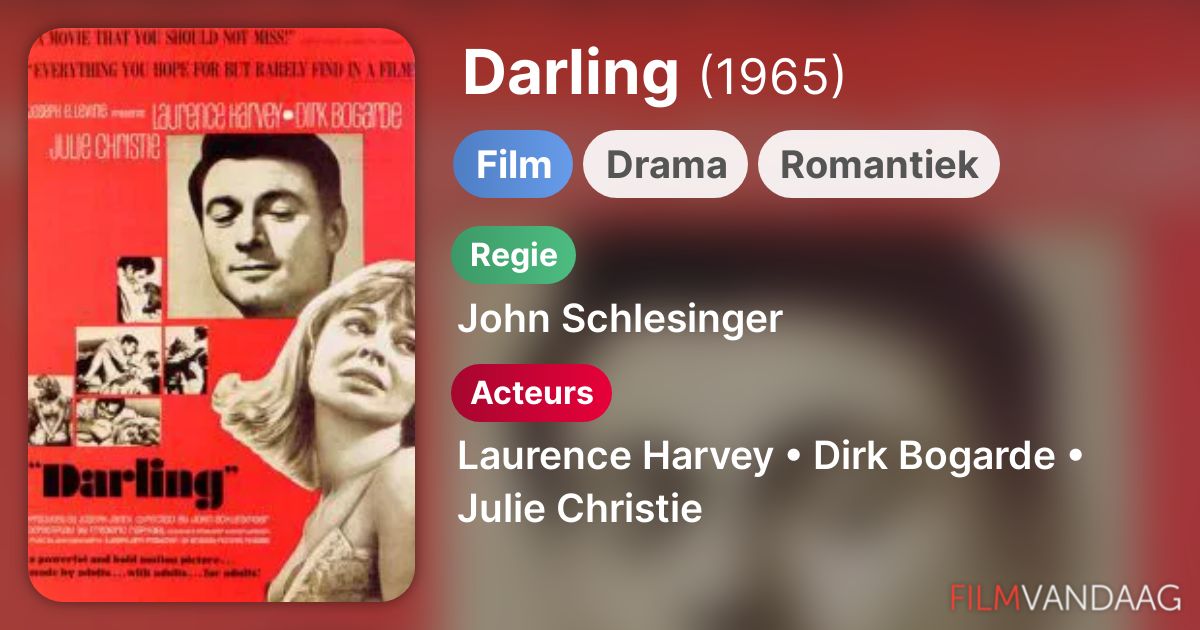 Darling (film, 1965) kopen op dvd of blu-ray - FilmVandaag.nl
