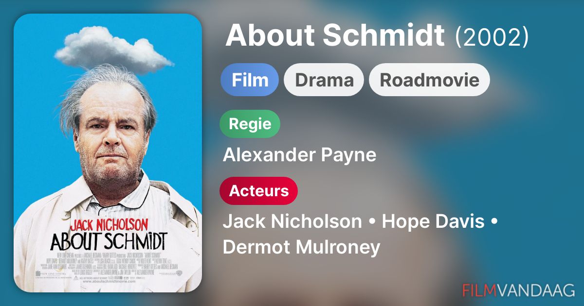 About Schmidt (film, 2002) - FilmVandaag.nl