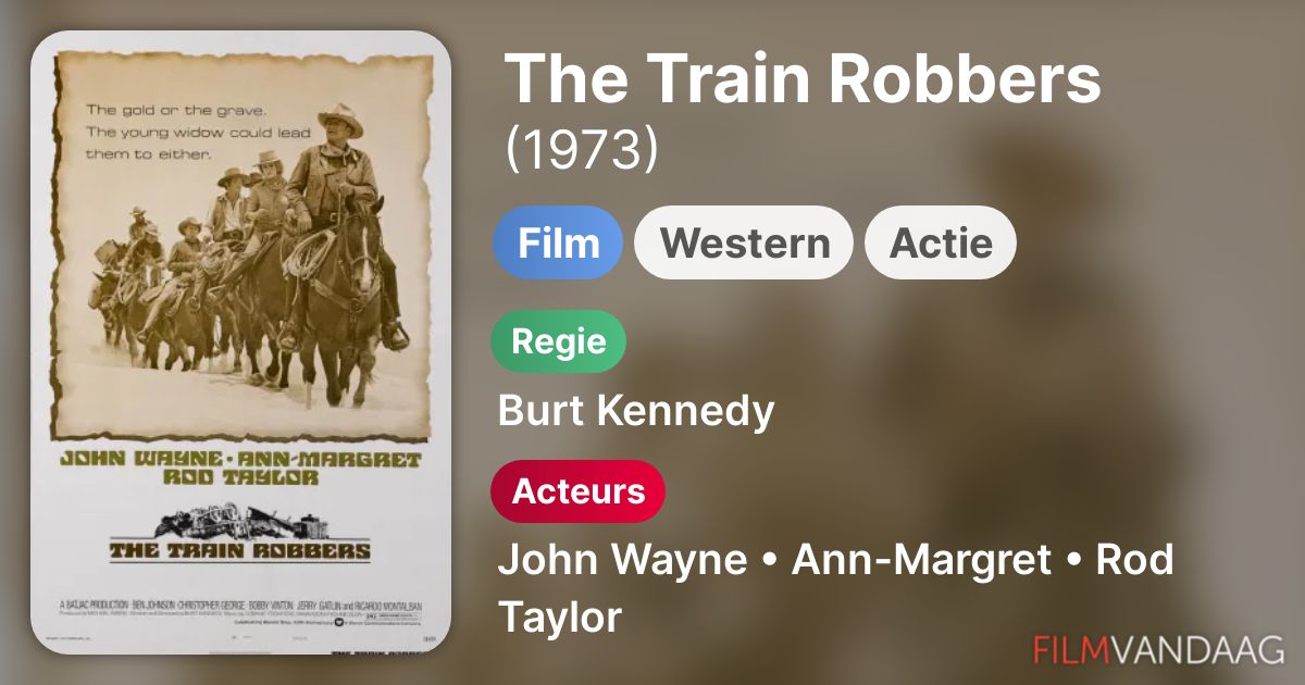 The Train Robbers (film, 1973) - FilmVandaag.nl