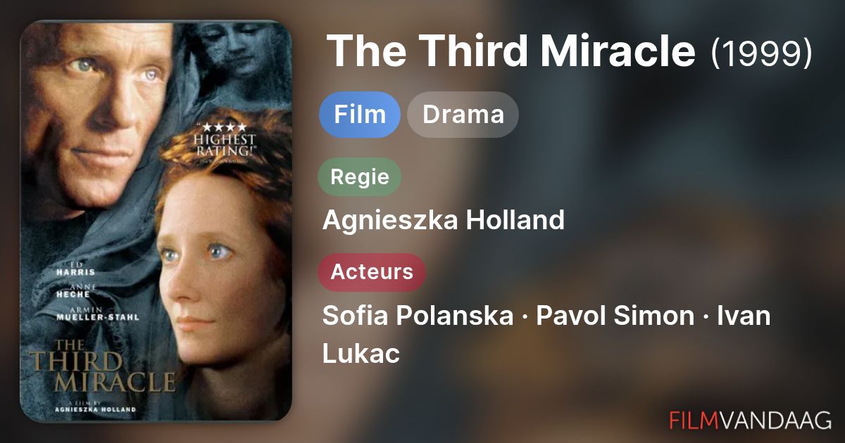 The Third Miracle (film, 1999) - FilmVandaag.nl