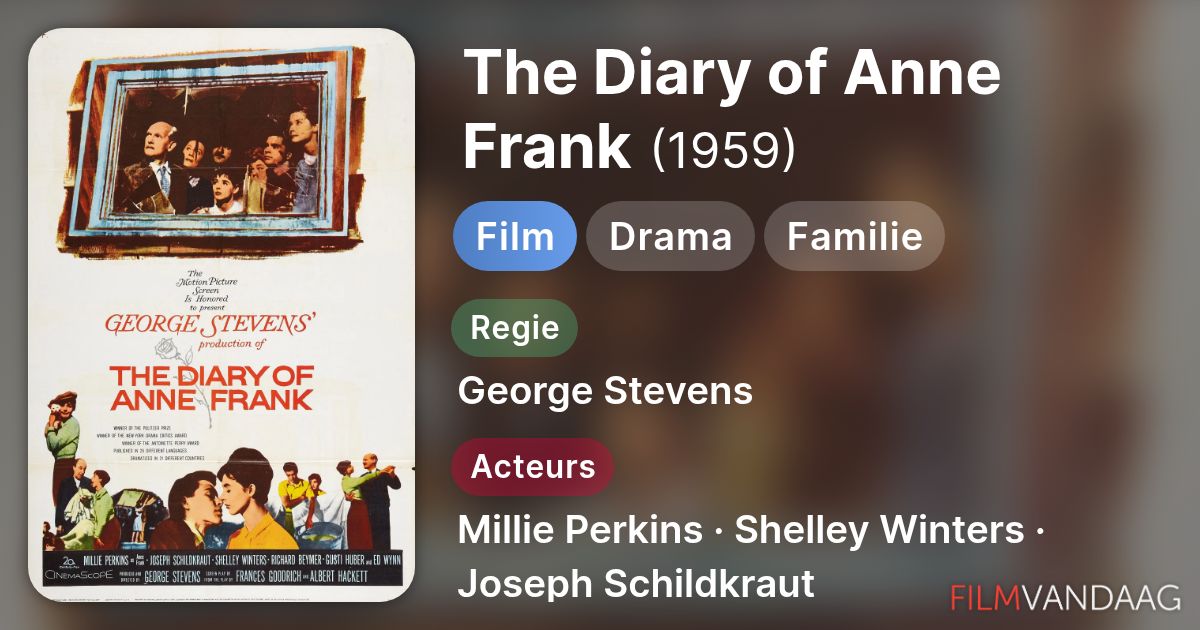 The Diary of Anne Frank (film, 1959) - FilmVandaag.nl