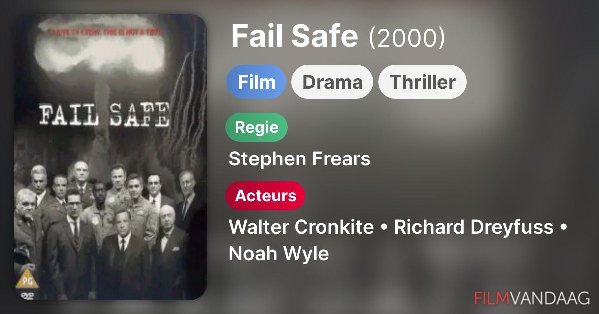 Fail Safe (film, 2000) - FilmVandaag.nl