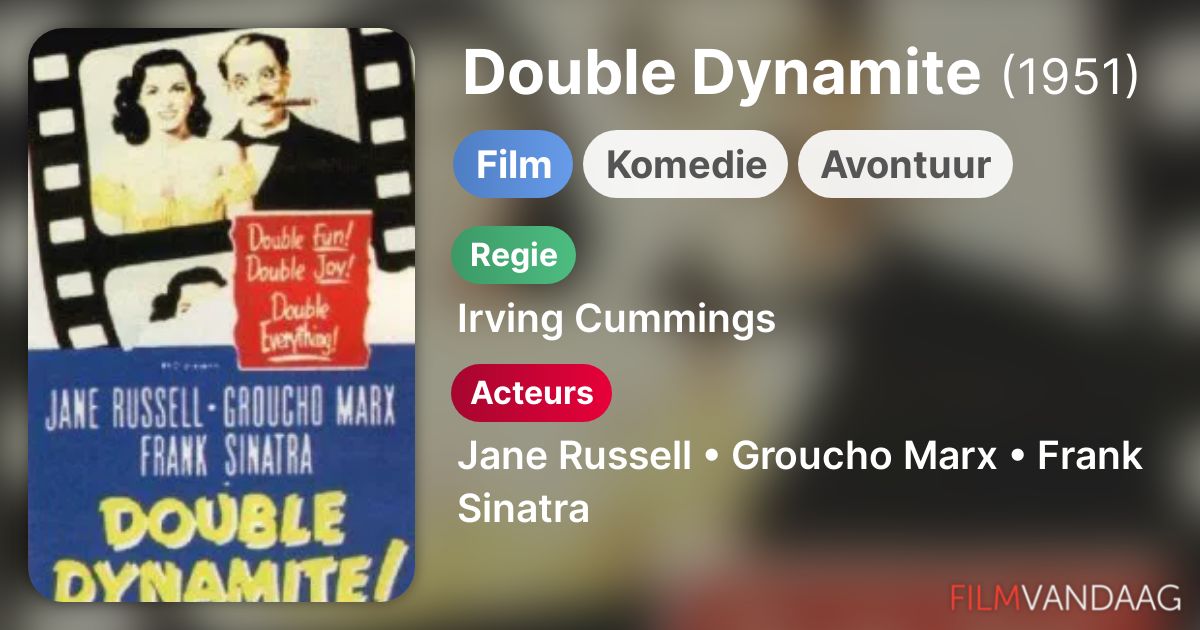 Double Dynamite (film, 1951) - FilmVandaag.nl