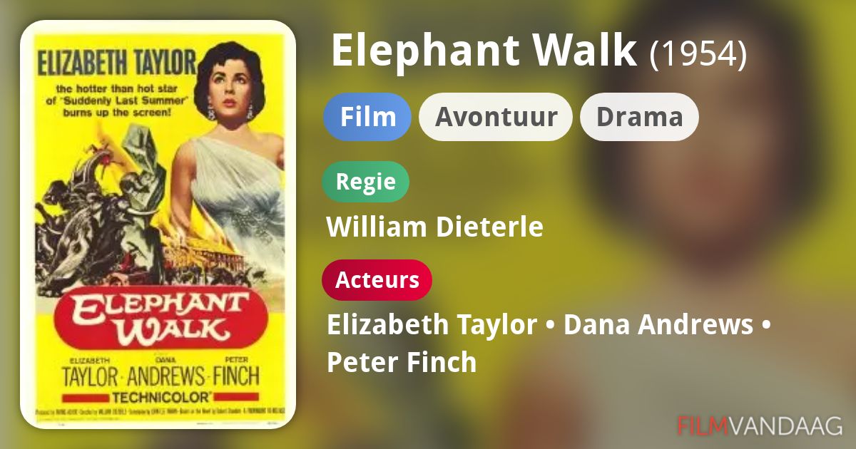 Elephant Walk (film, 1954) - FilmVandaag.nl