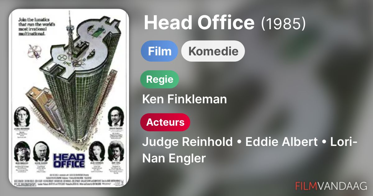 Head Office (film, 1985) - FilmVandaag.nl