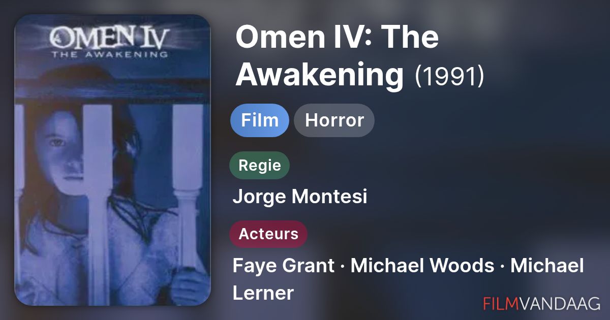 Omen IV: The Awakening (film, 1991) kopen op dvd of blu-ray ...