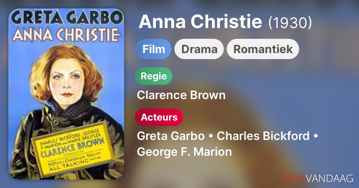Anna Christie (film, 1930) - FilmVandaag.nl